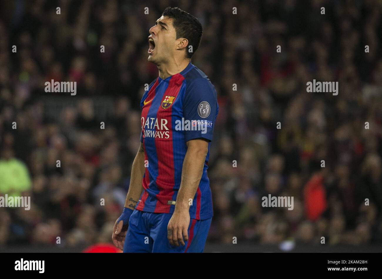 Luis Suarez during UEFA Champions League match between F.C. Barcelona v ...