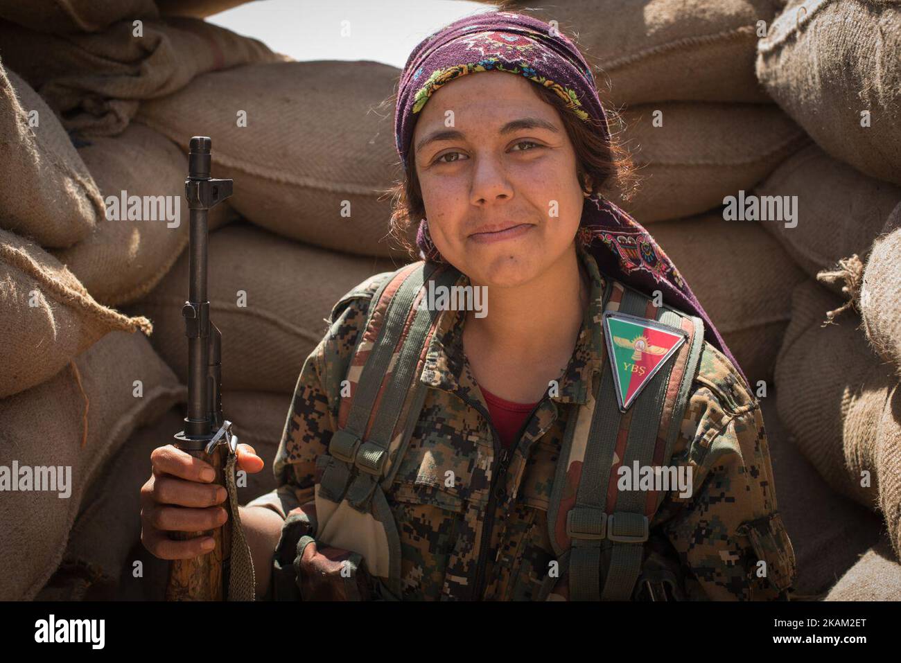 Young soldiers with Kurdish militias such as the Sinjar Resistance ...
