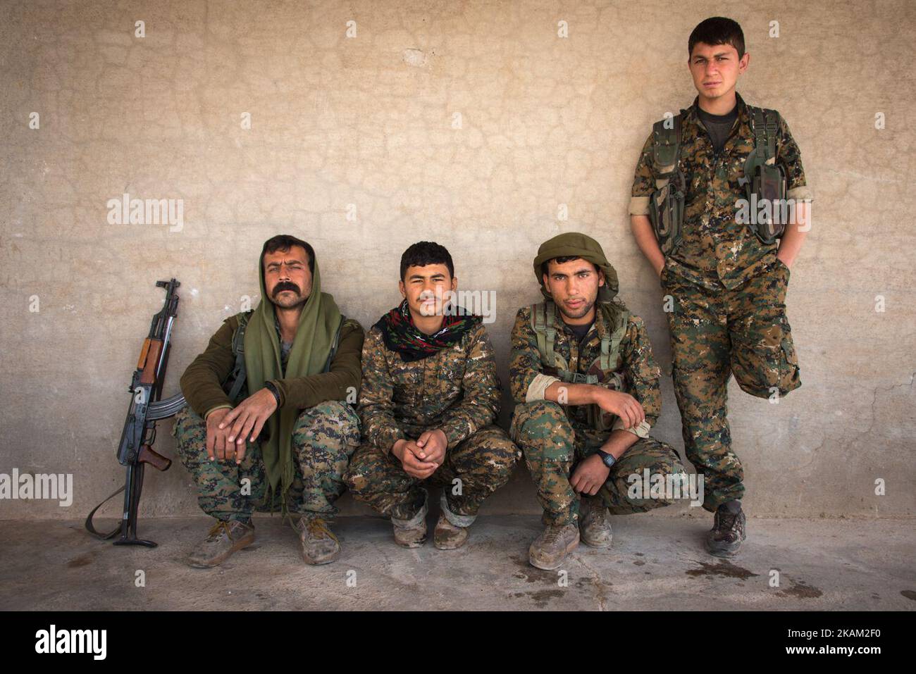 Young soldiers with Kurdish militias such as the Sinjar Resistance ...