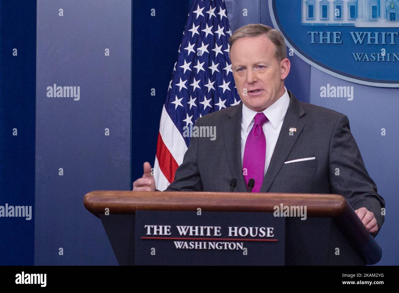 On Thursday, March 9, White House Press Secretary Sean Spicer, gives ...