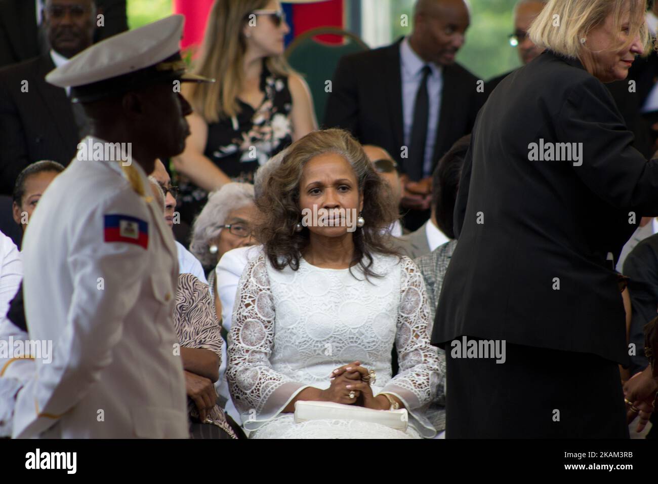 Elisabeth Preval, widow of Former President Rene Preval attend a ...