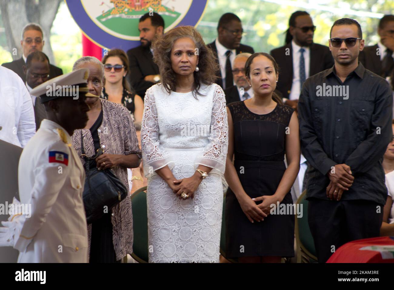 Elisabeth Preval, widow of Former President Rene Preval attend a ...