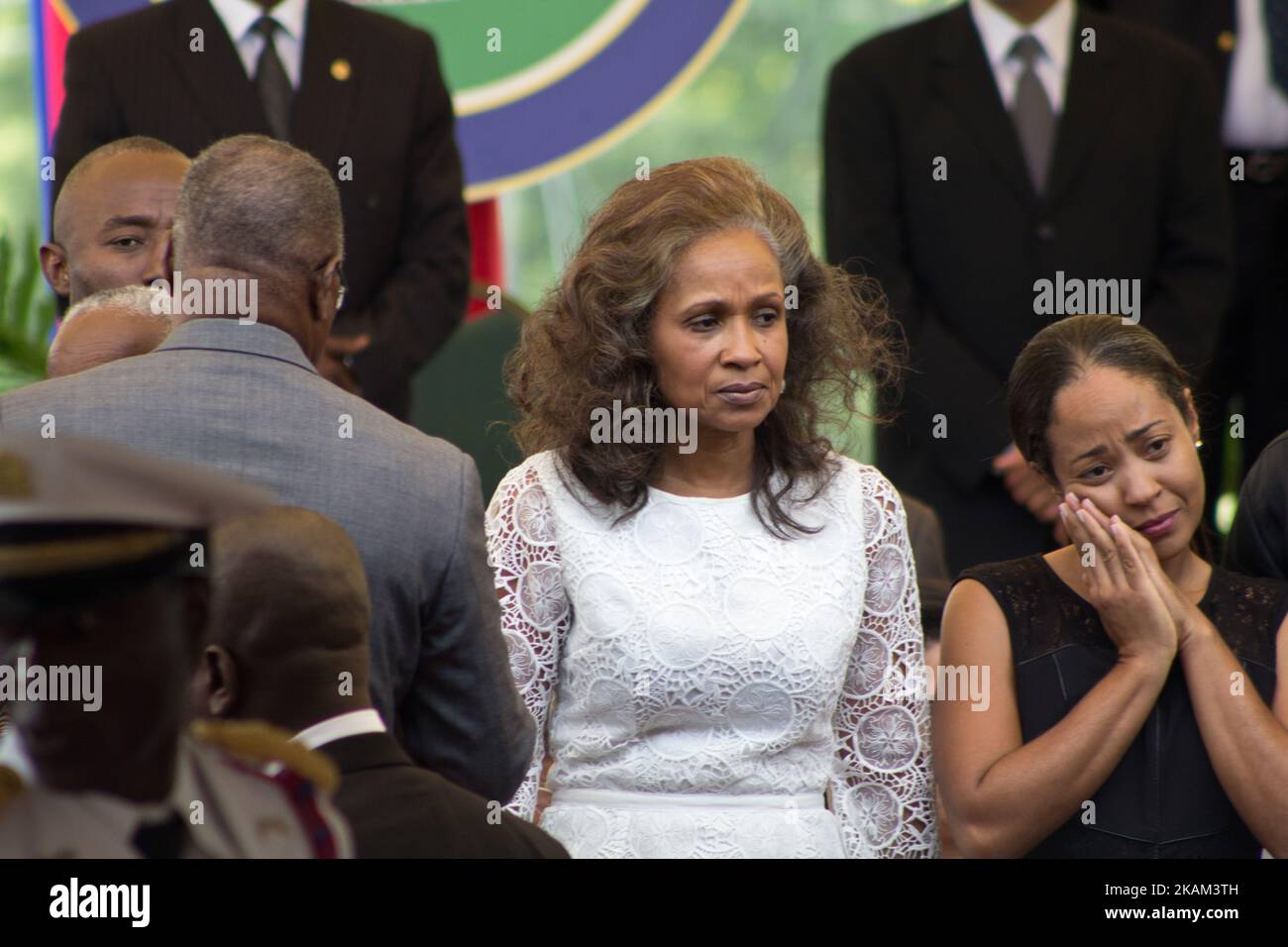 Elisabeth Preval, widow of Former President Rene Preval attend a ...