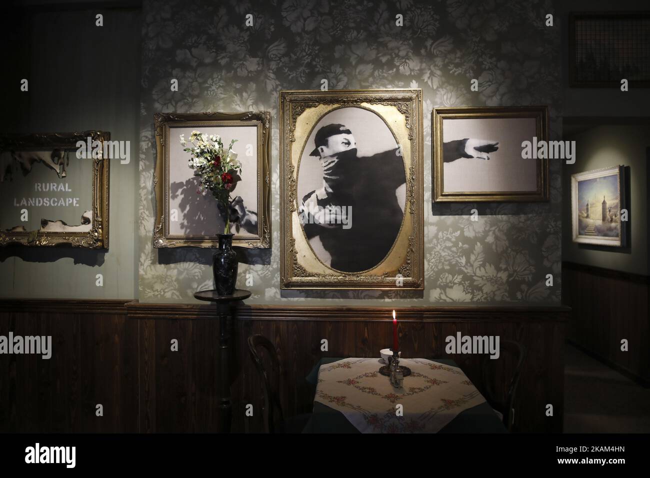 Banksy installation art hi-res stock photography and images - Alamy