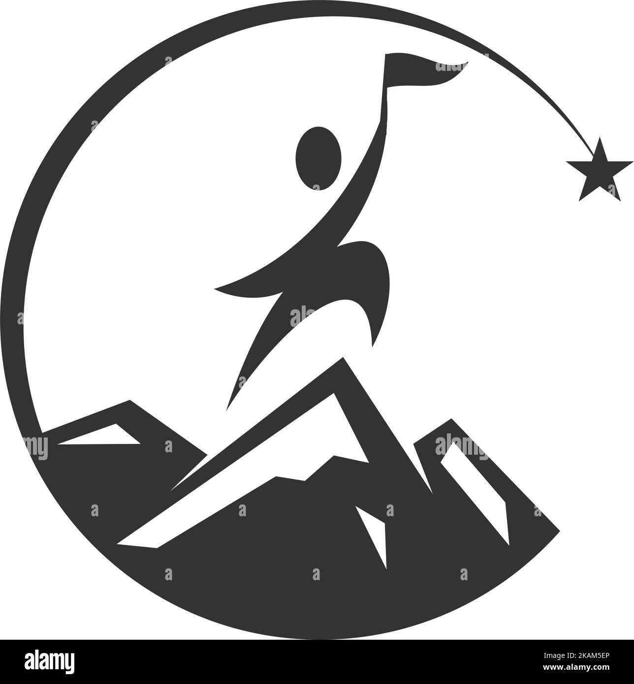 mountain consulting success logo Icon Illustration Brand Identity Stock ...