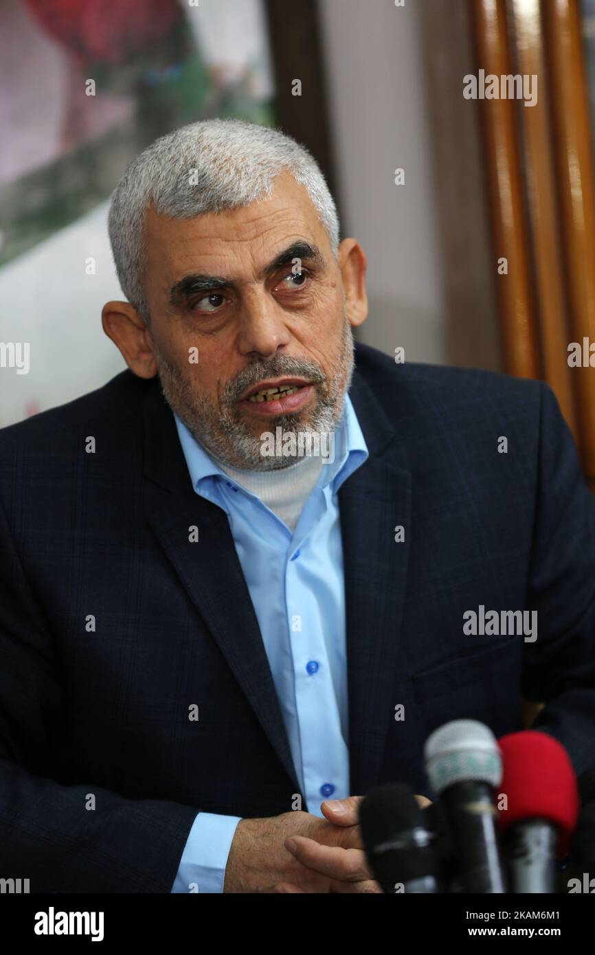 Senior Hamas leader Ismail Haniya, and leader of Hamas in the Gaza ...