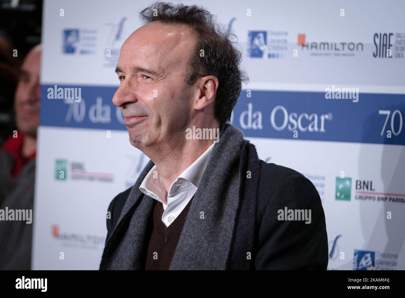 Italian director and actor Roberto Benigni attends a photocall for ...