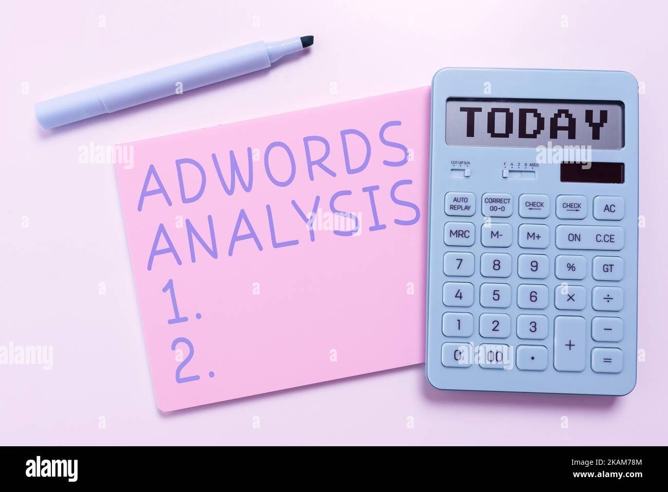 Hand writing sign Adwords Analysis. Business concept change in ...