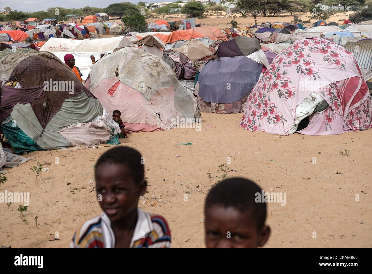 MOGADISHU, SOMALIA - MARCH 25, 2017 - The Bantu (also called Jareer ...