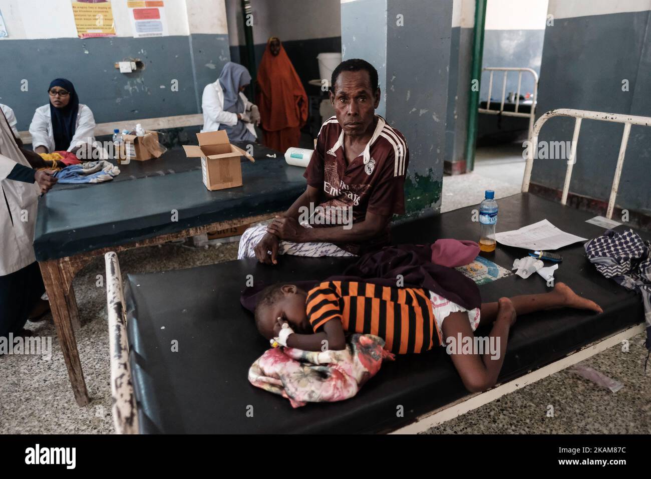 MOGADISHU, SOMALIA - MARCH 25, 2017 - Banadir hospital where patients ...