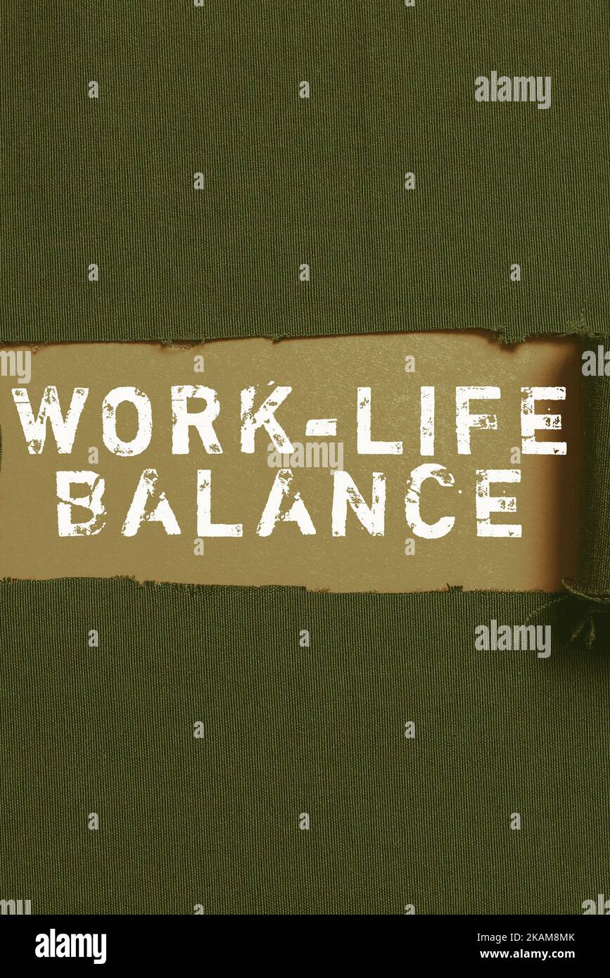 Conceptual display Work Life Balance. Concept meaning formal recording ... Conceptual display Work Life Balance. Concept meaning formal recording ...