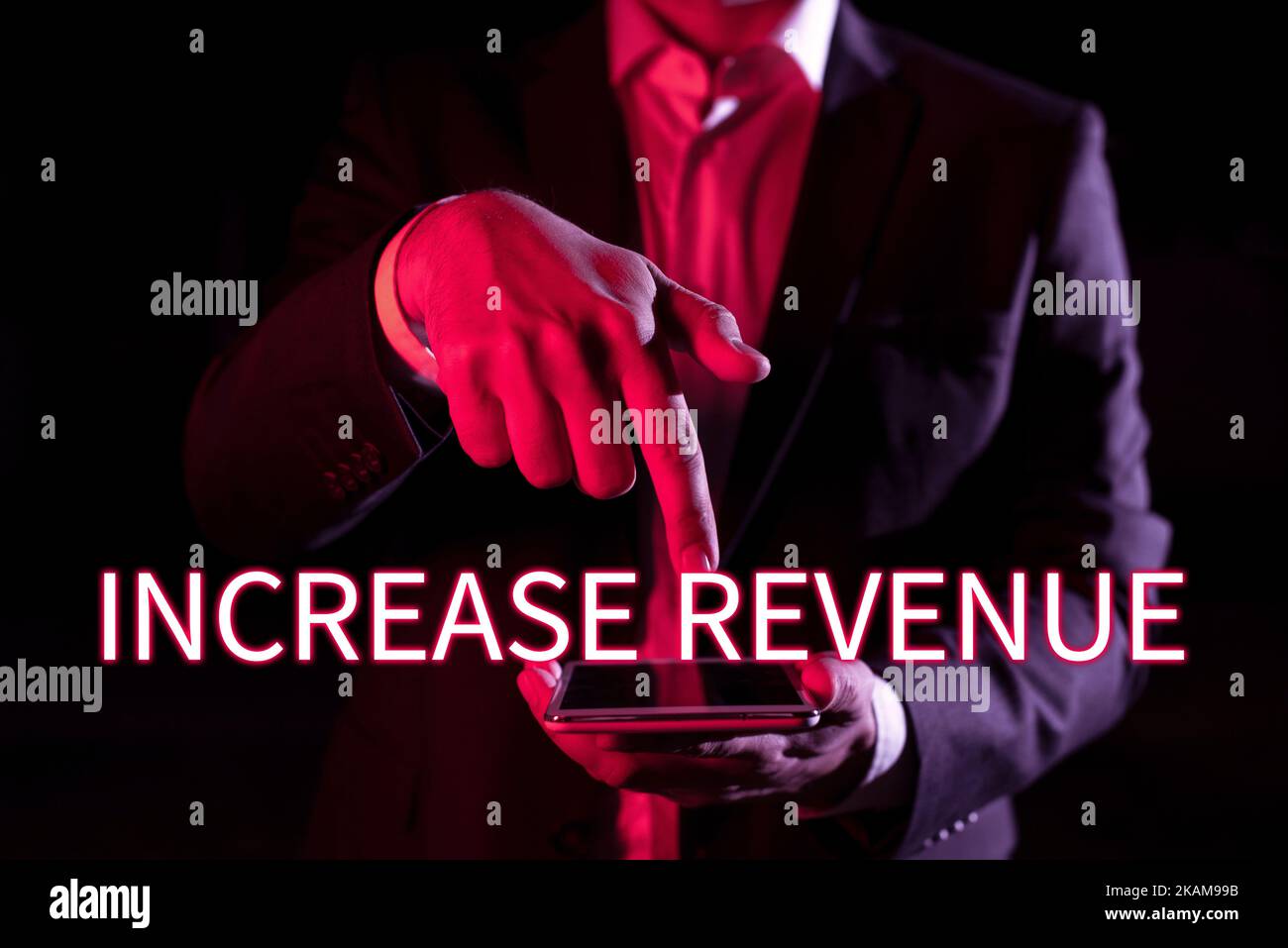 Hand writing sign Increase Revenue. Internet Concept one that works ...