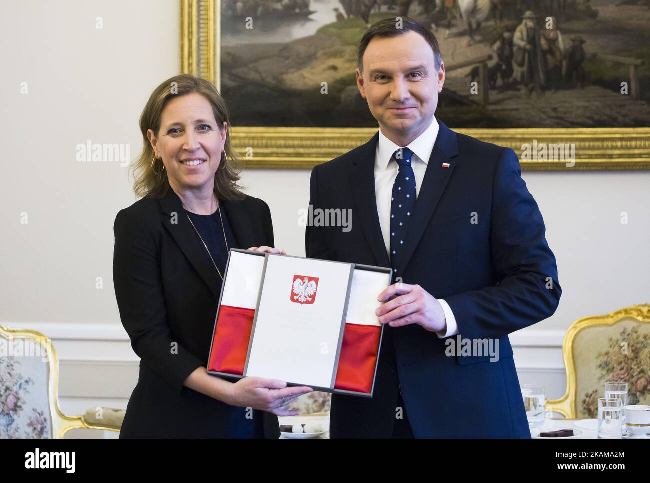 President of the Youtube Susan Wojcicki meet with the Polish President ...