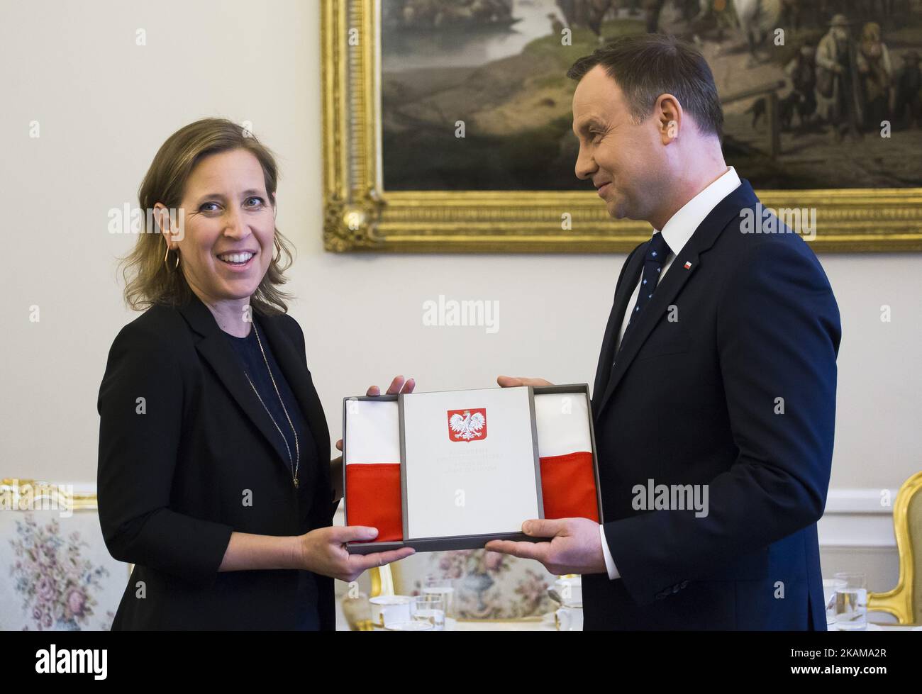 President of the Youtube Susan Wojcicki meet with the Polish President ...