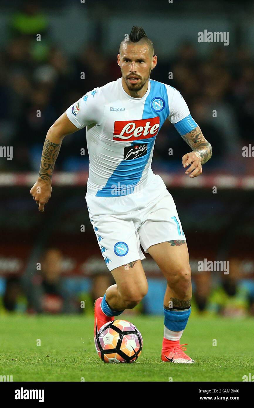 Marek Hamsik of Napoli at San Paolo Stadium in Naples, Italy on April 2 ...