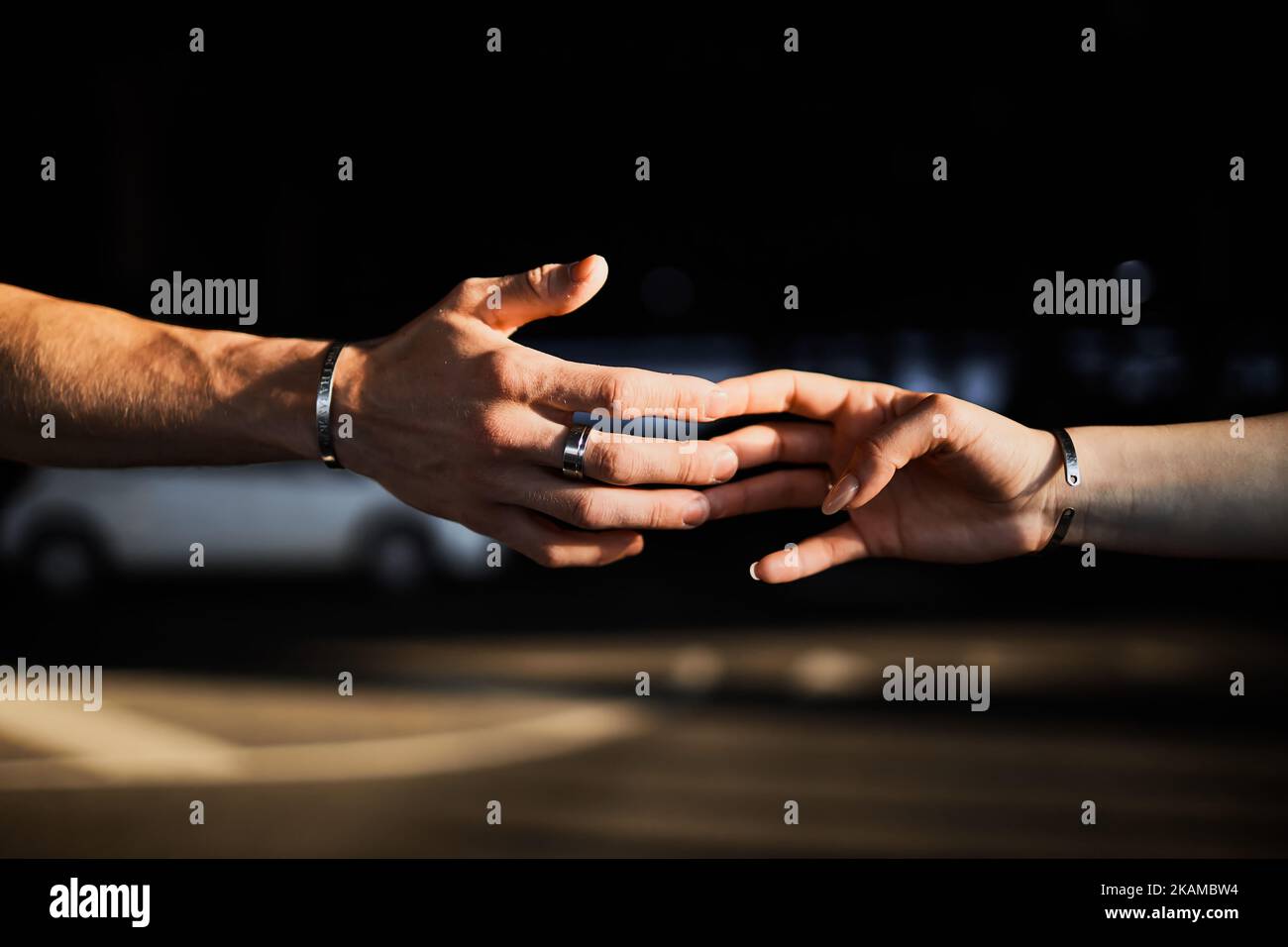 Where hands touch hi-res stock photography and images - Alamy