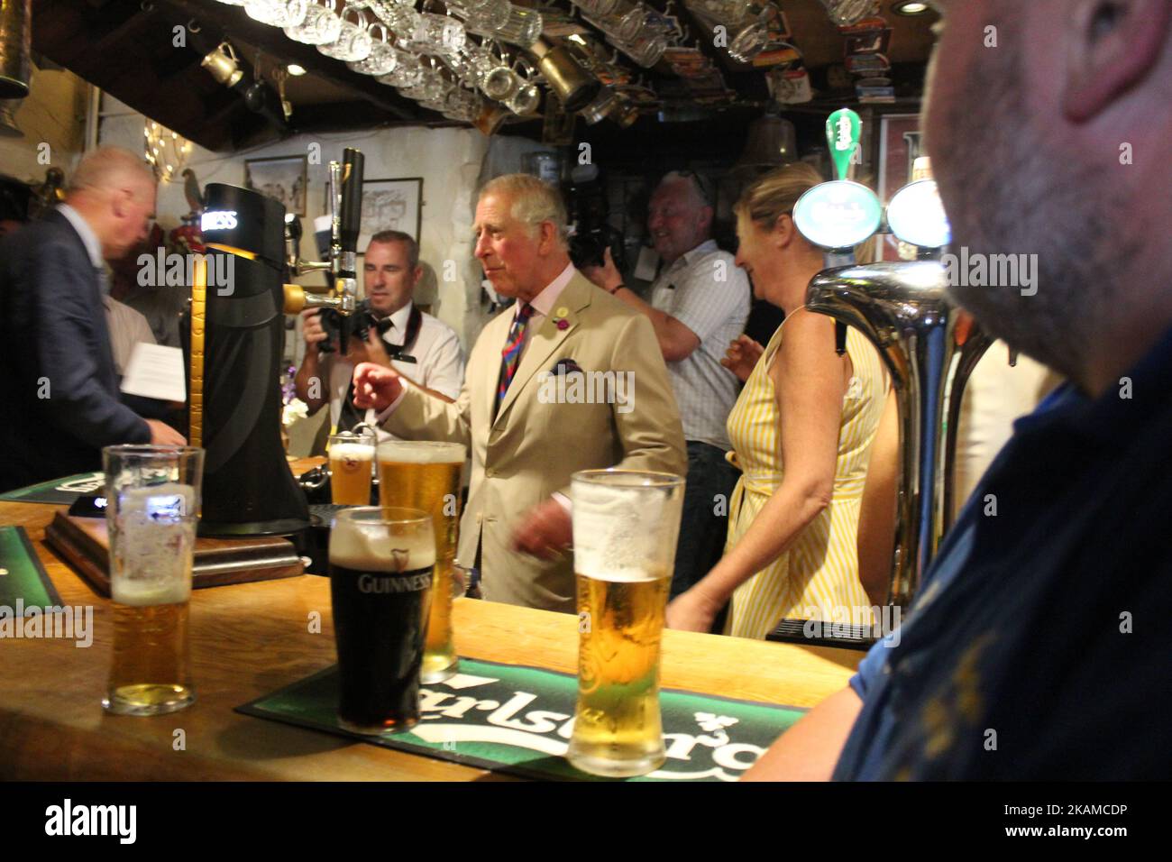 Prince Charles the Prince of Wales visits North Wales Stock Photo - Alamy