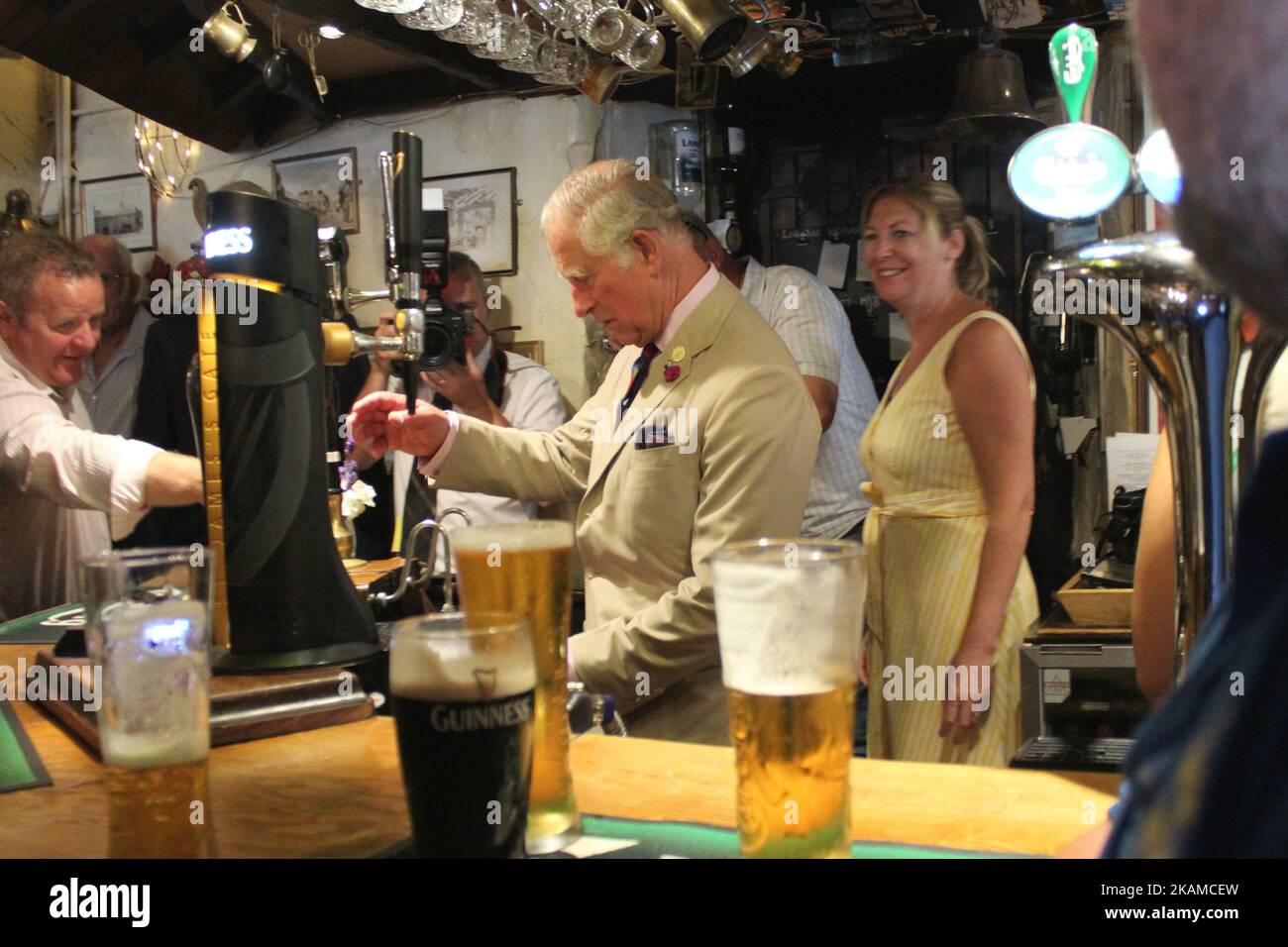 Prince Charles the Prince of Wales visits North Wales Stock Photo - Alamy