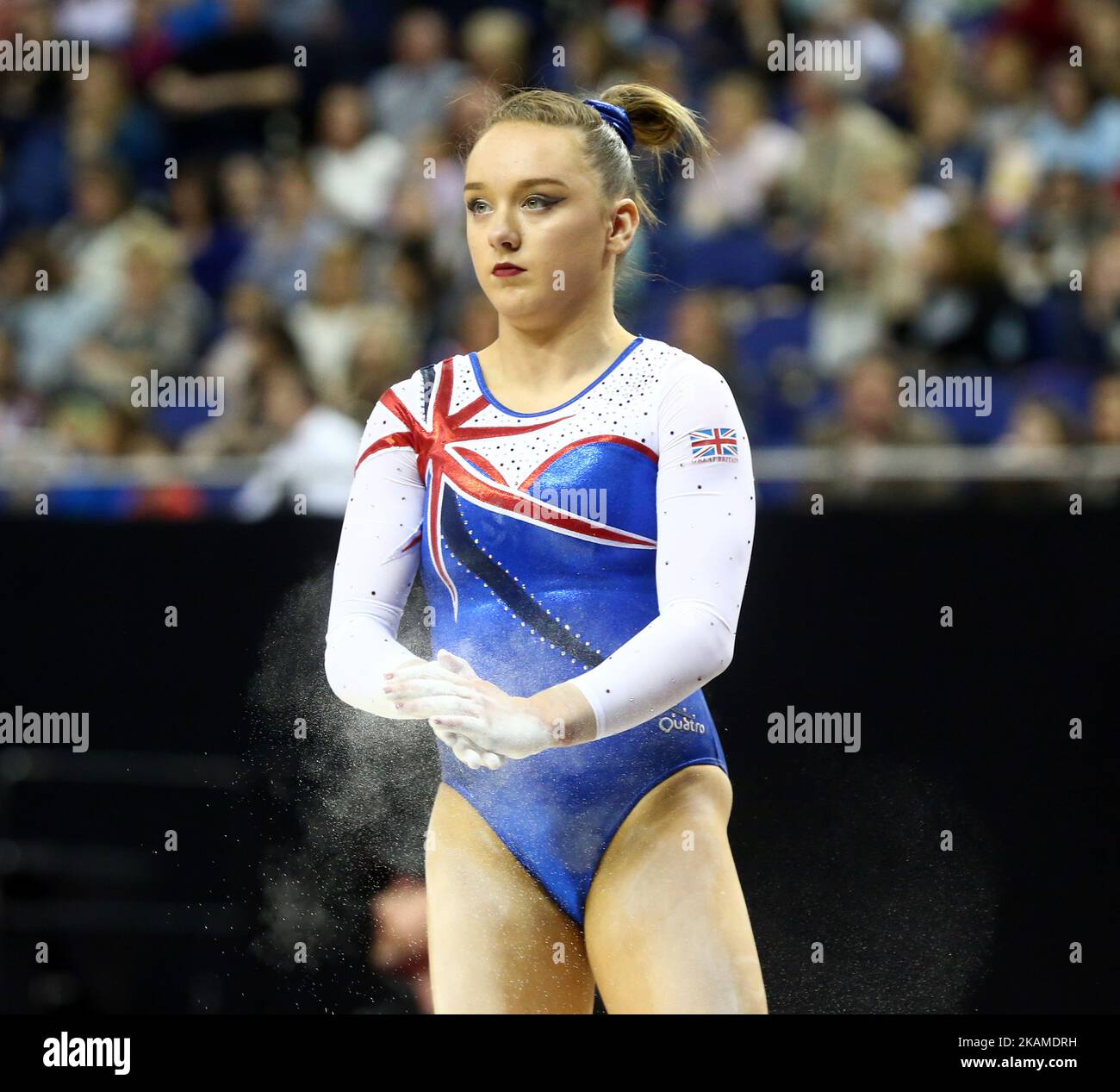 Amy Tinkler (GBR) on Beam during the IPRO Sport World Cup of Gymnastics ...