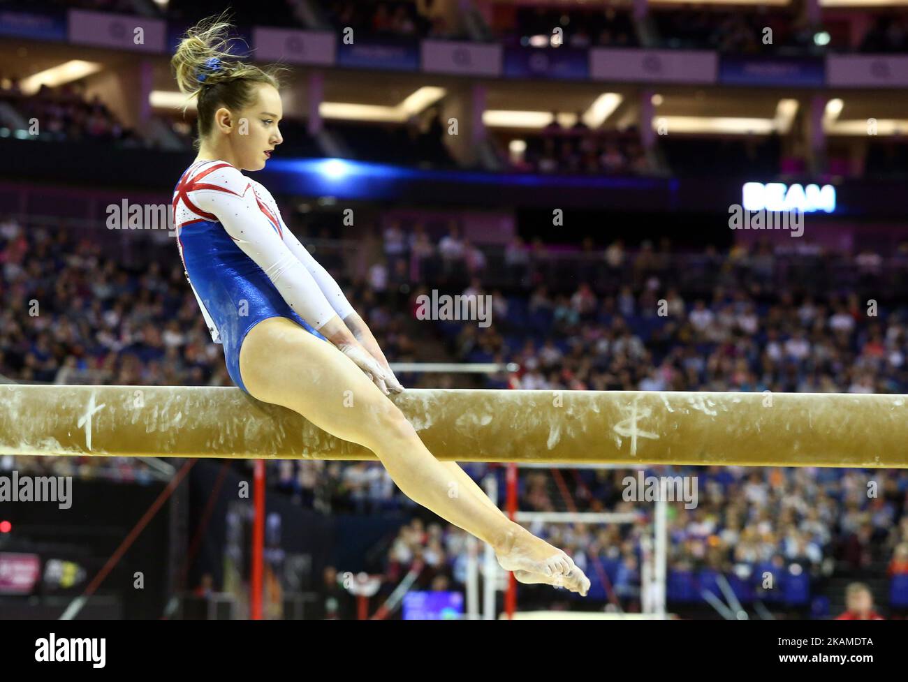 Amy Tinkler Gbr On Beam During The Ipro Sport World Cup Of Gymnastics At The O2 Arena London