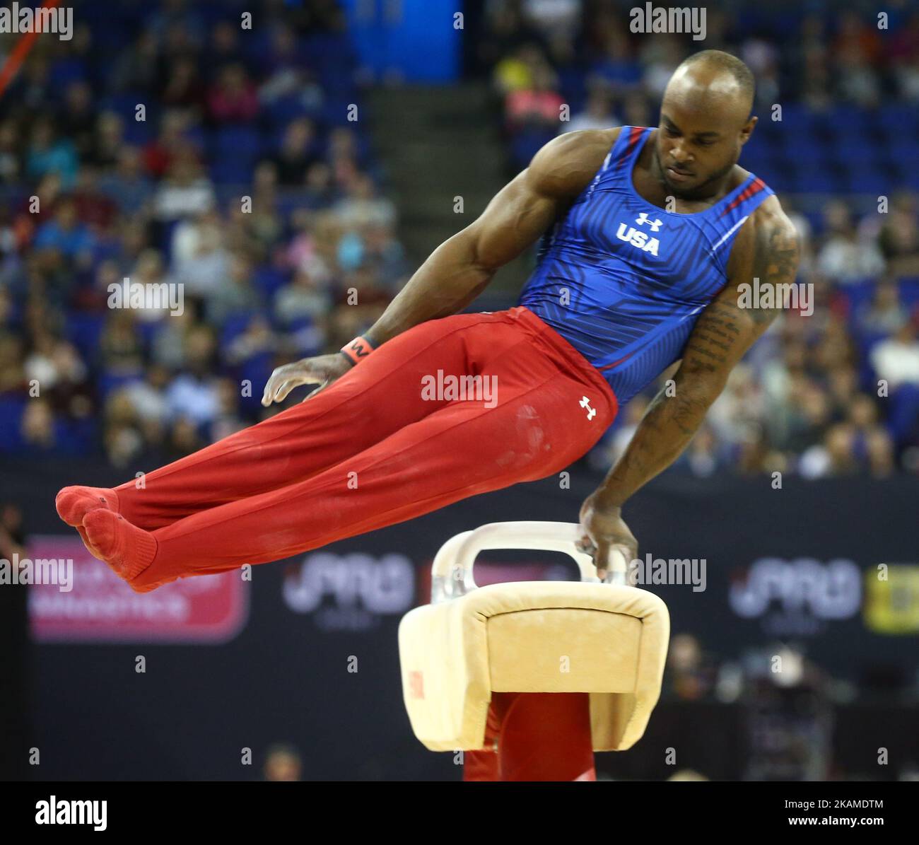 Donnell Whittenburg (USA) on the Pommel Horse during the IPRO Sport ...