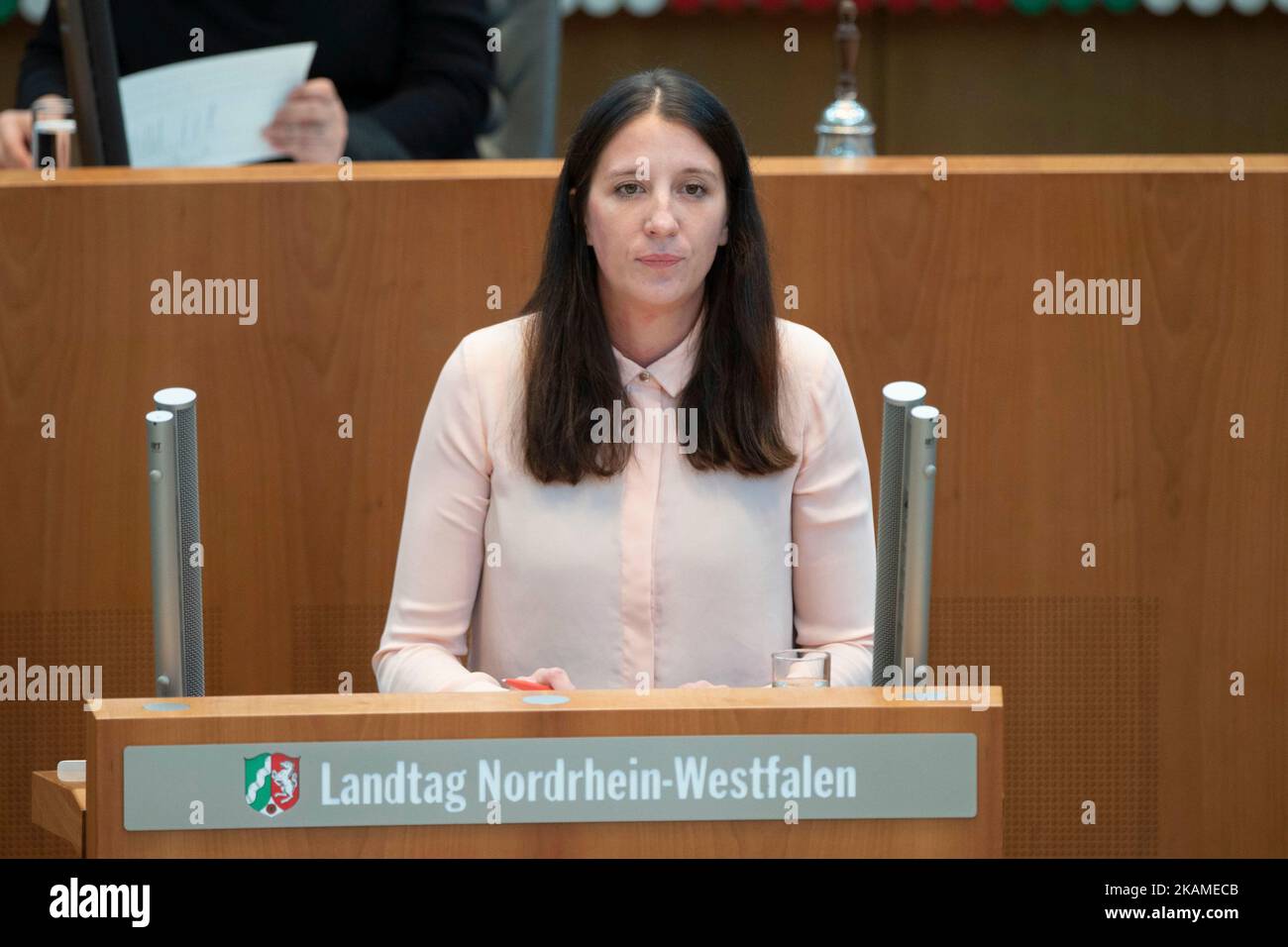 Lena TESCHLADE, SPD parliamentary group during her speech at the 12th ...