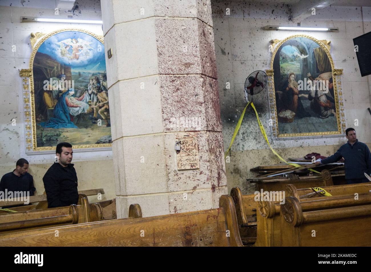 Suicide bombing at St. George Church, in the Nile Delta town of Tanta ...