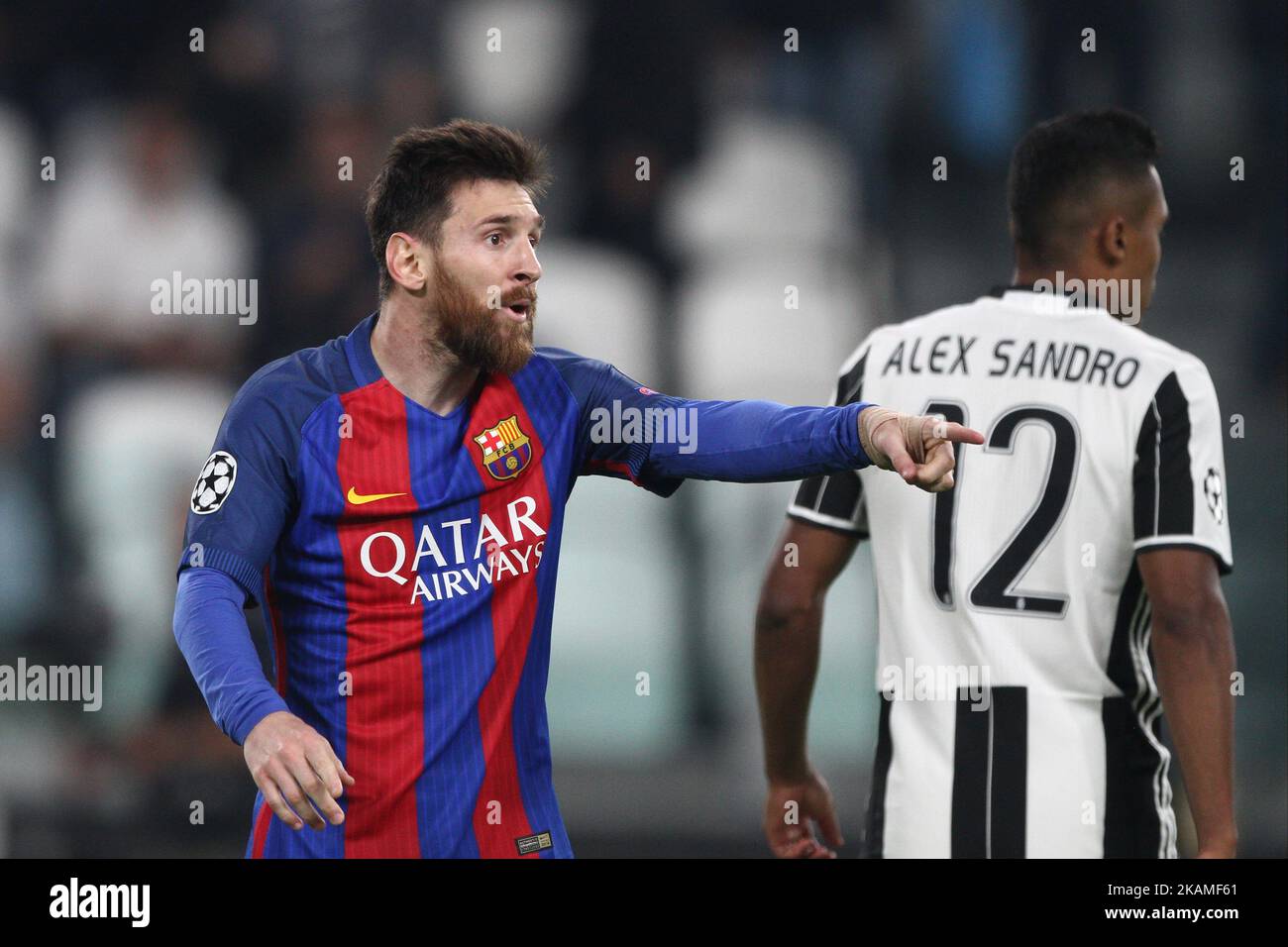 Barcelona forward Lionel Messi (10) during the Uefa Champions League ...