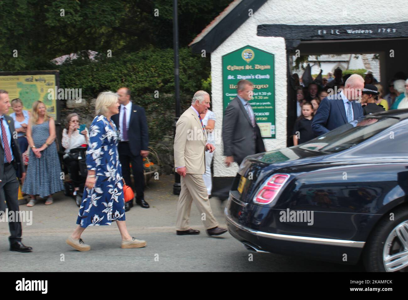 Prince Charles the Prince of Wales visits North Wales Stock Photo - Alamy