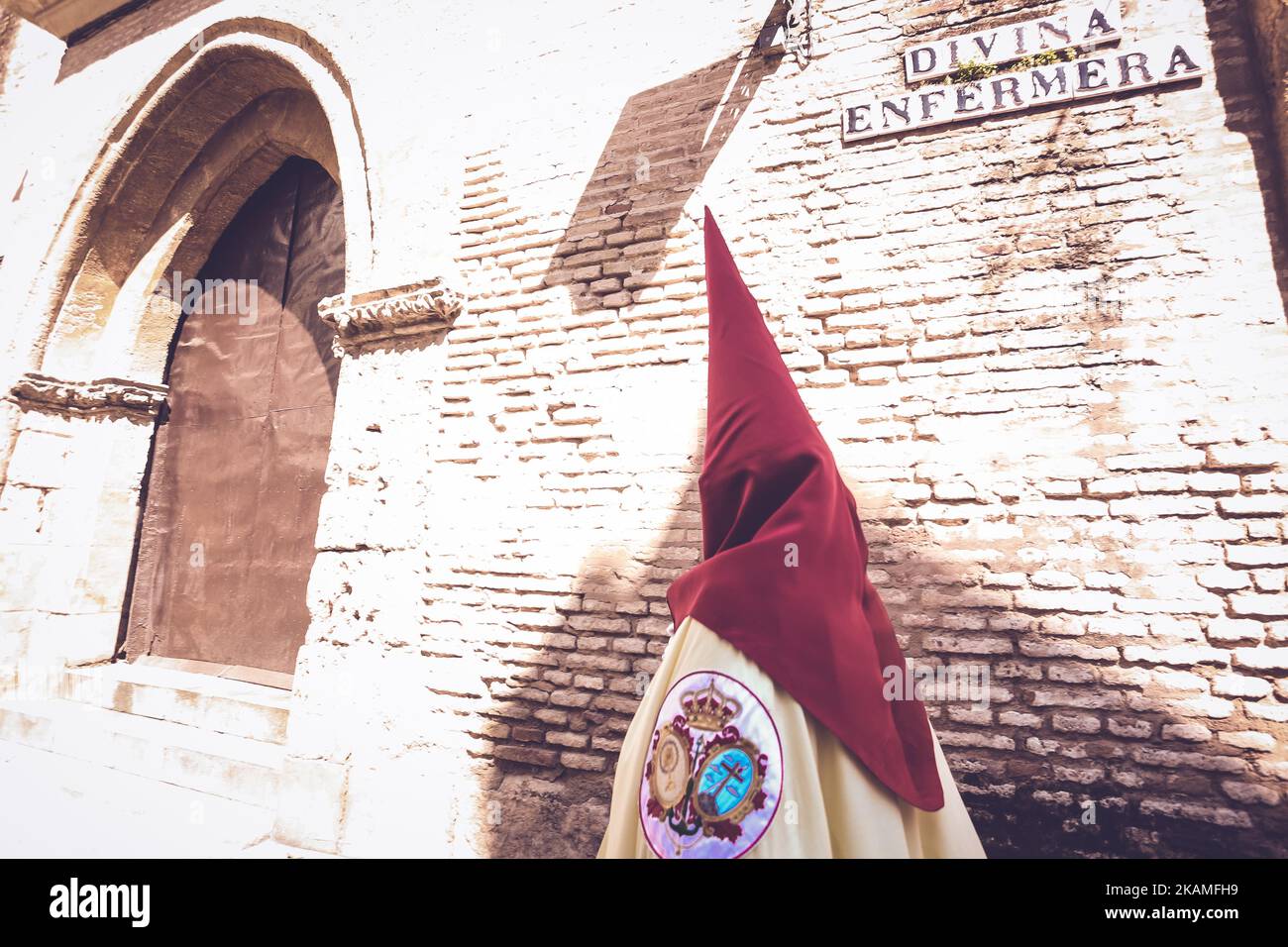 'Nazareno' of the Brotherhood called "San Bernardo" during its parade ...