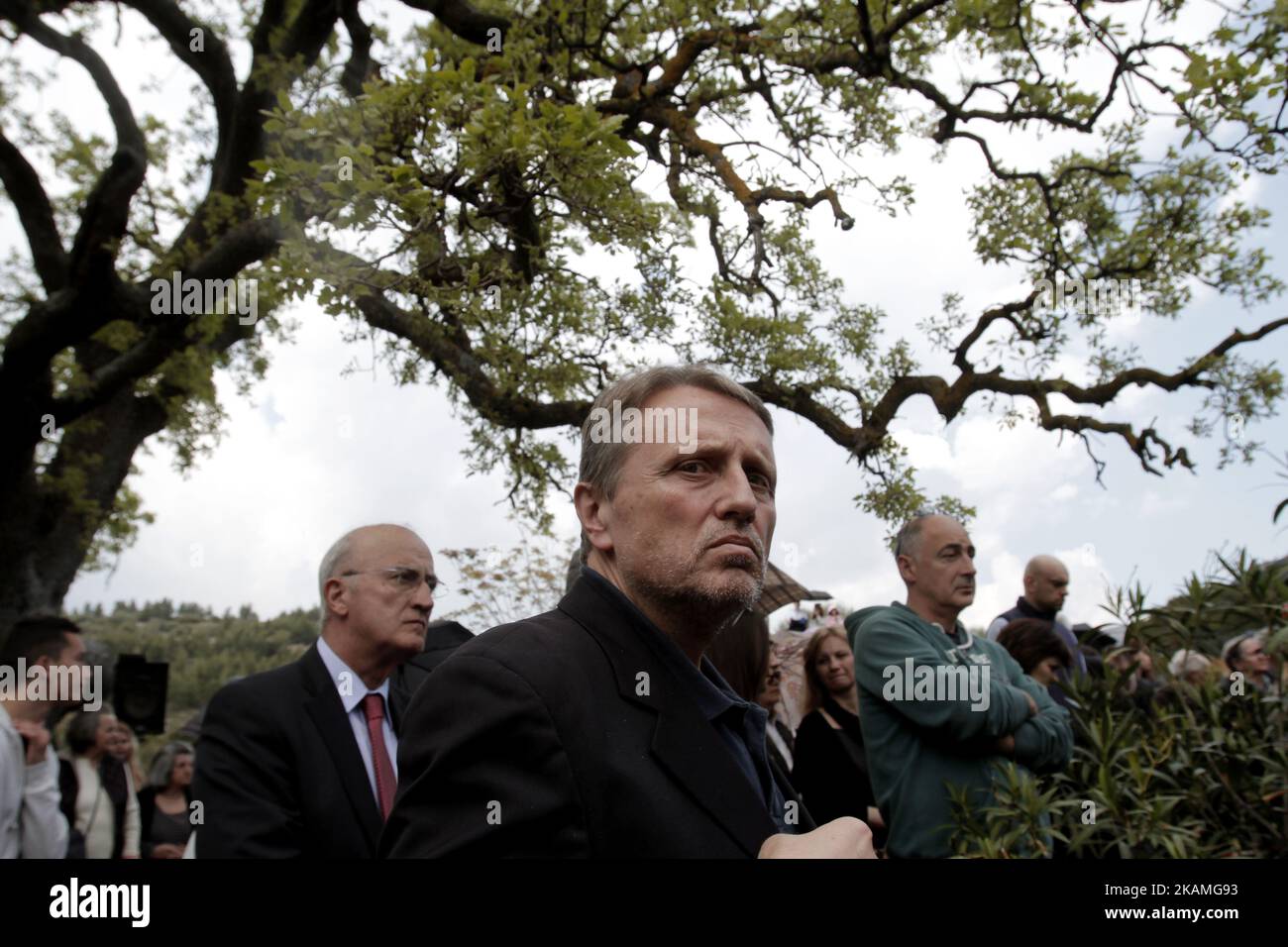 Orthodox Christians attend the ritual of Apokathilosis, a reenactment ...