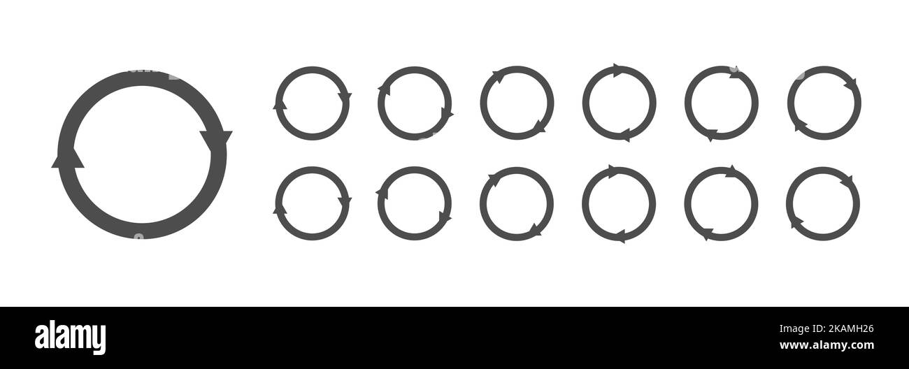 Circular Loading Buffering Icons Vector Stock Vector Image & Art - Alamy