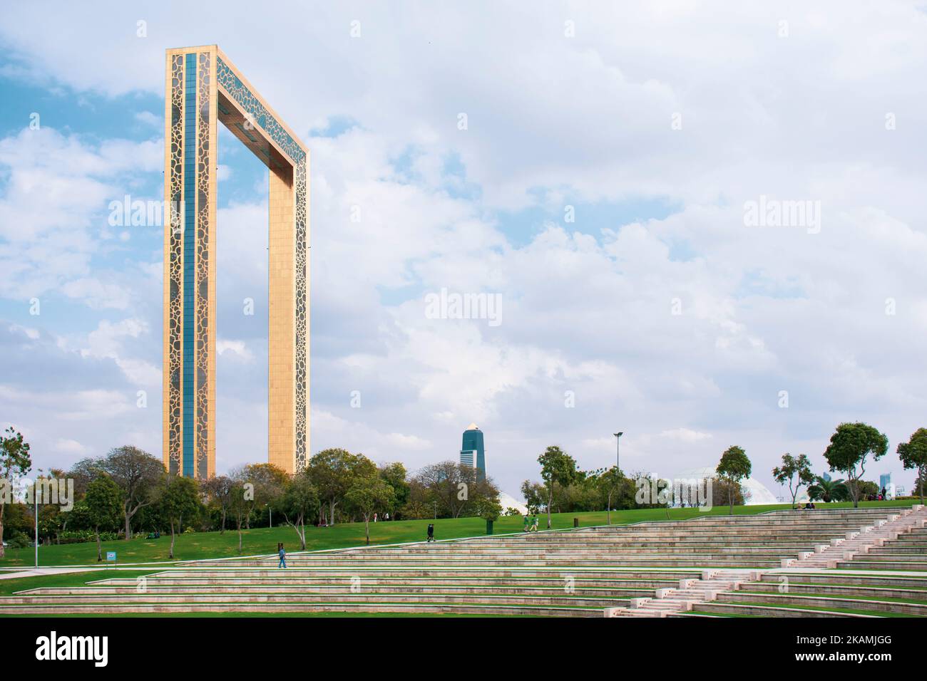 The famous Frame near Zabel park in Dubai Stock Photo - Alamy