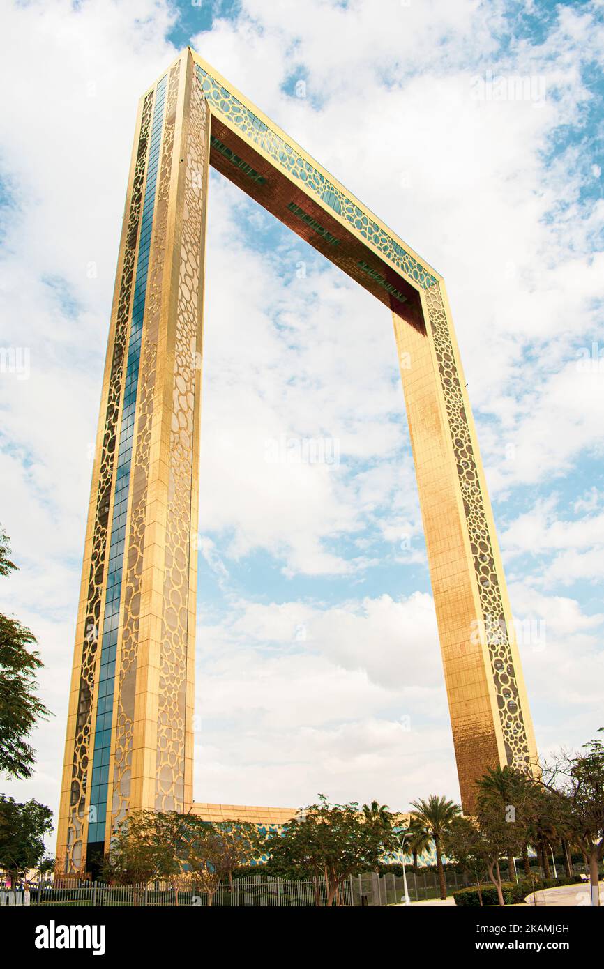 The famous Frame near Zabel park in Dubai Stock Photo - Alamy