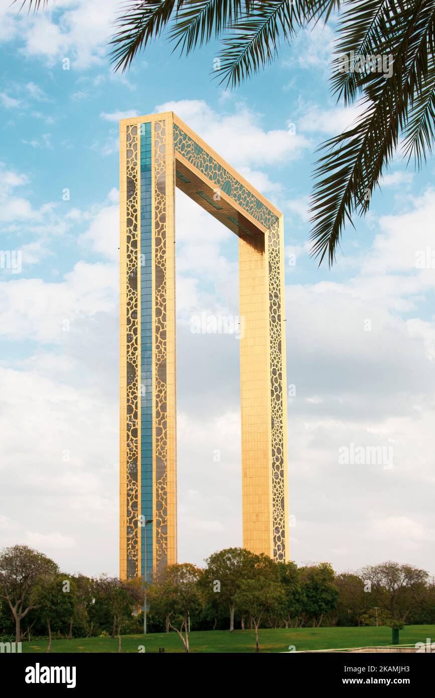 The famous Frame near Zabel park in Dubai Stock Photo - Alamy