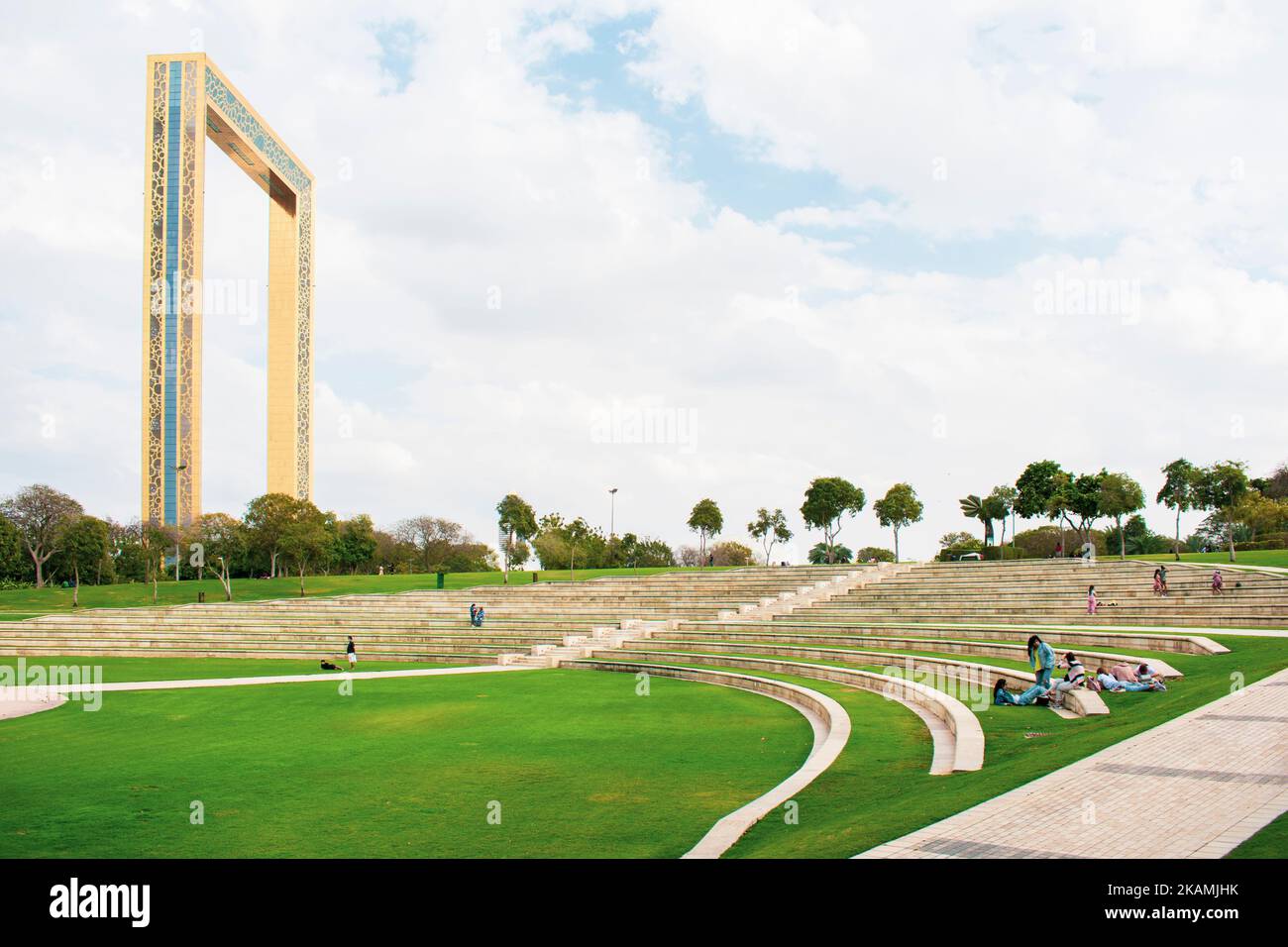 The famous Frame near Zabel park in Dubai Stock Photo - Alamy