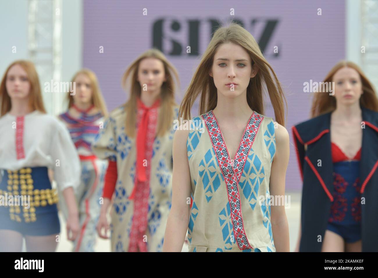 Models showcase creations by AMZ (Anna Maria Zygmunt) during the ...