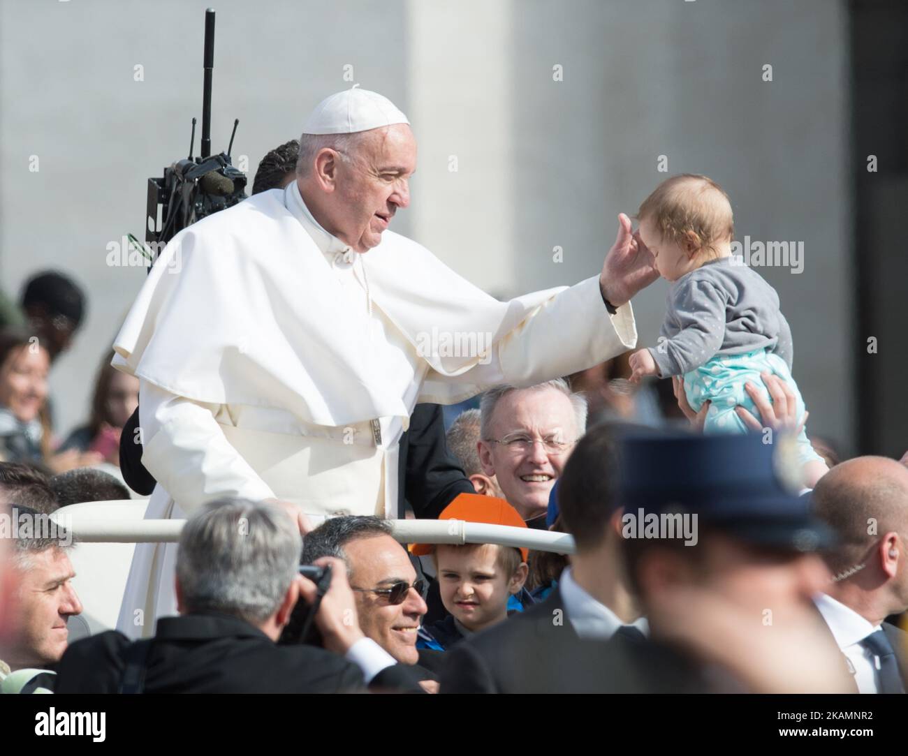 Pope Francis during his weekly general audience Wednesday in St. Peter ...