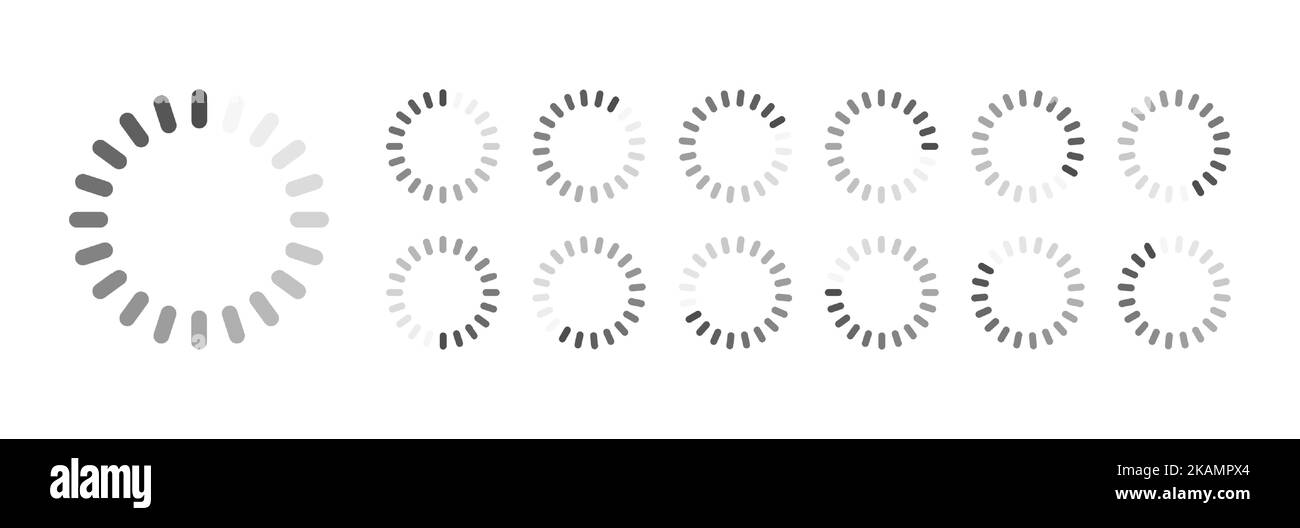 Circular Loading Buffering Icons Vector Stock Vector Image & Art - Alamy