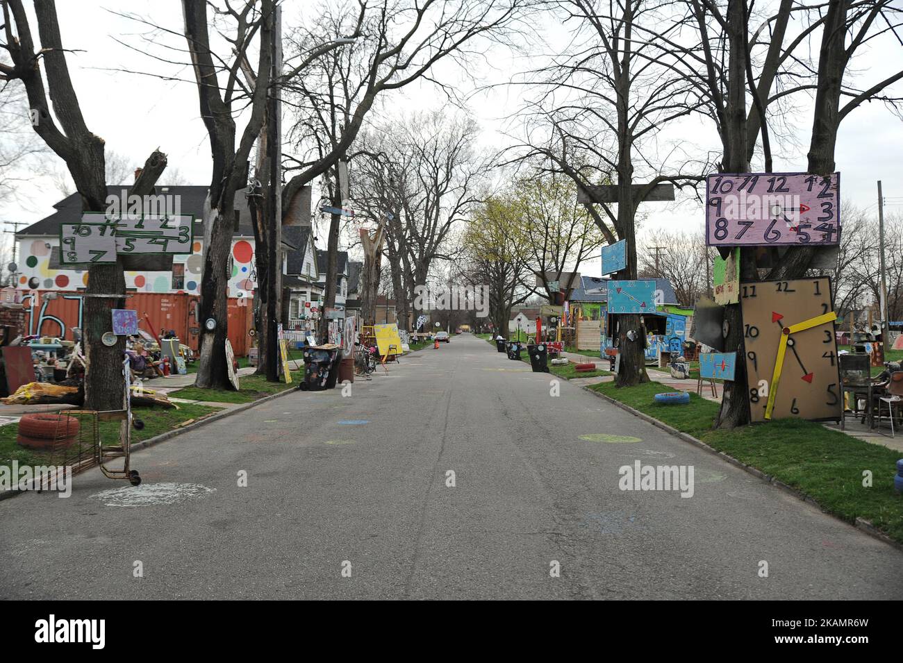Art is placed on the front of the majority of the abandoned houses in ...