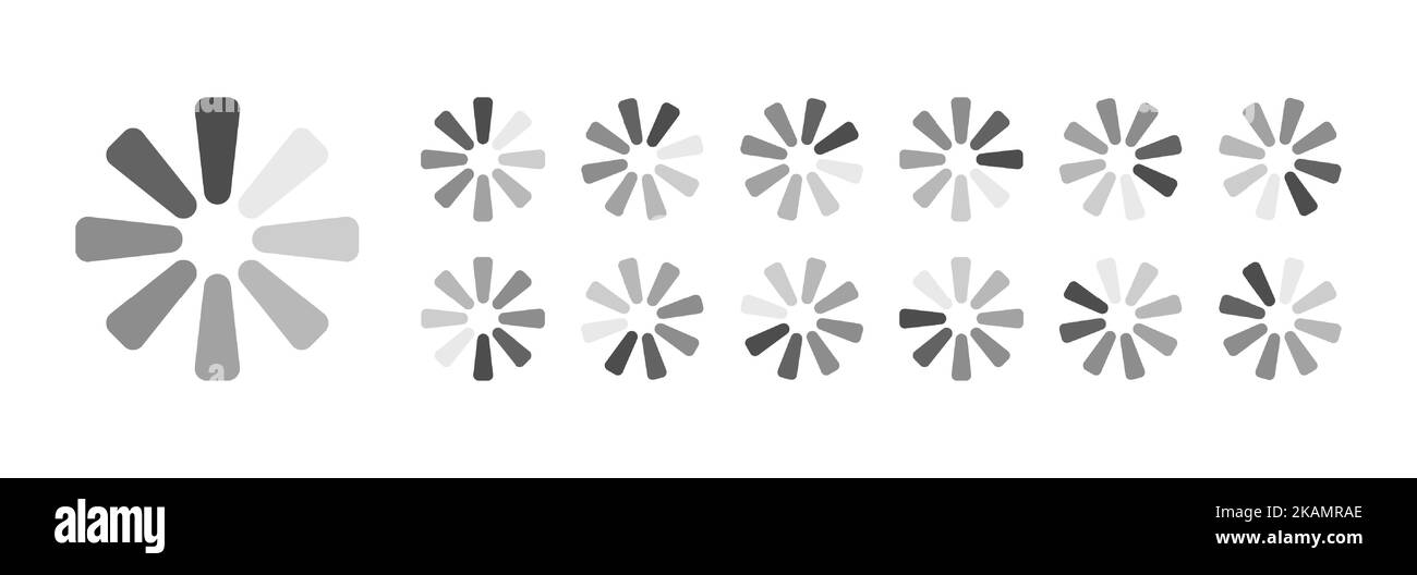 Circular Loading Buffering Icons Vector Stock Vector Image & Art - Alamy