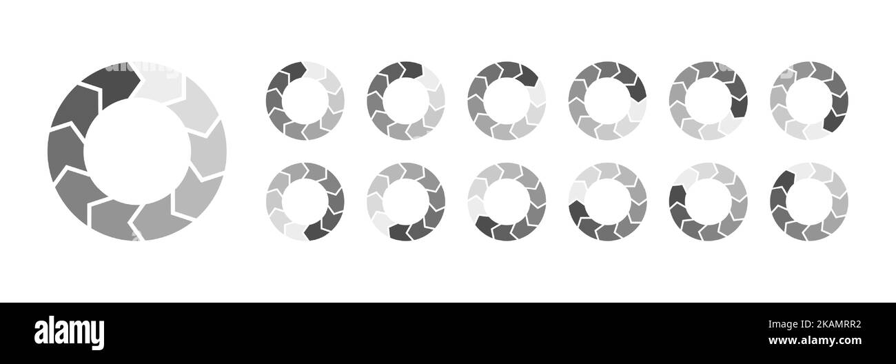 Circular Loading Buffering Icons Vector Stock Vector Image & Art - Alamy