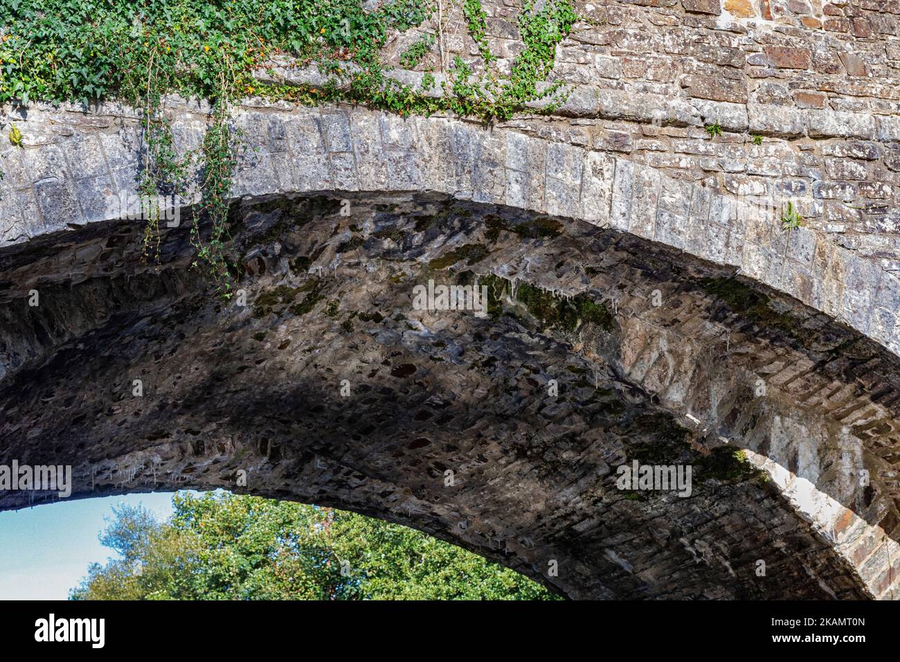 Arch Detail of Historic Rothern Bridge, With Reflections and Stone ...