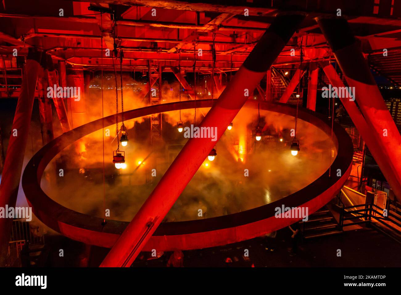 Detail insideSee Monster art installation made from a former oil rig re ...