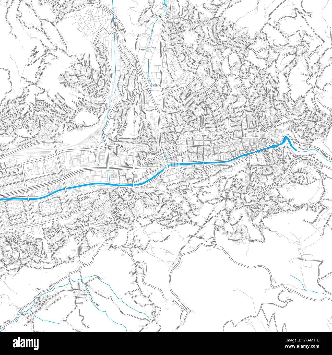 Main street downtown area Stock Vector Images - Alamy