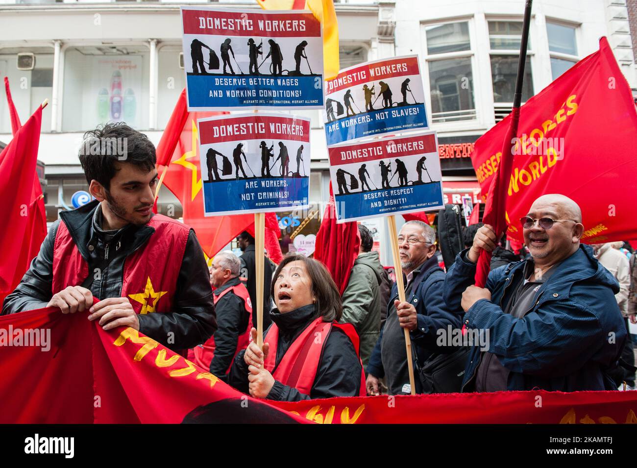 Hundreds of people gather a massive demonstration was held during the ...