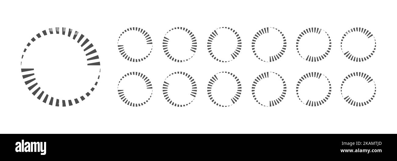 Circular Loading Buffering Icons Vector Stock Vector Image & Art - Alamy