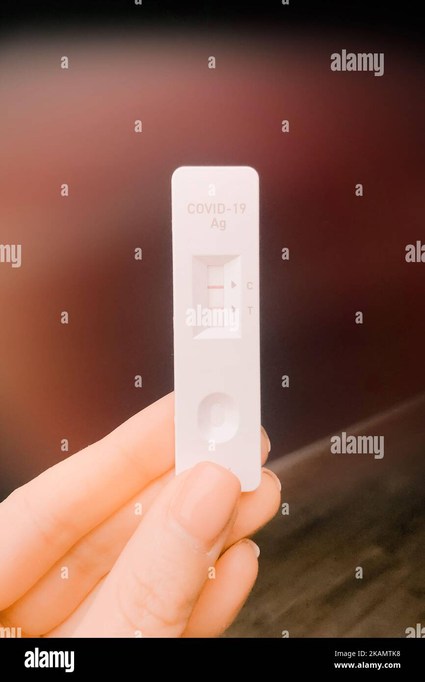 Test to confirm covid-19 or coronavirus Stock Photo - Alamy