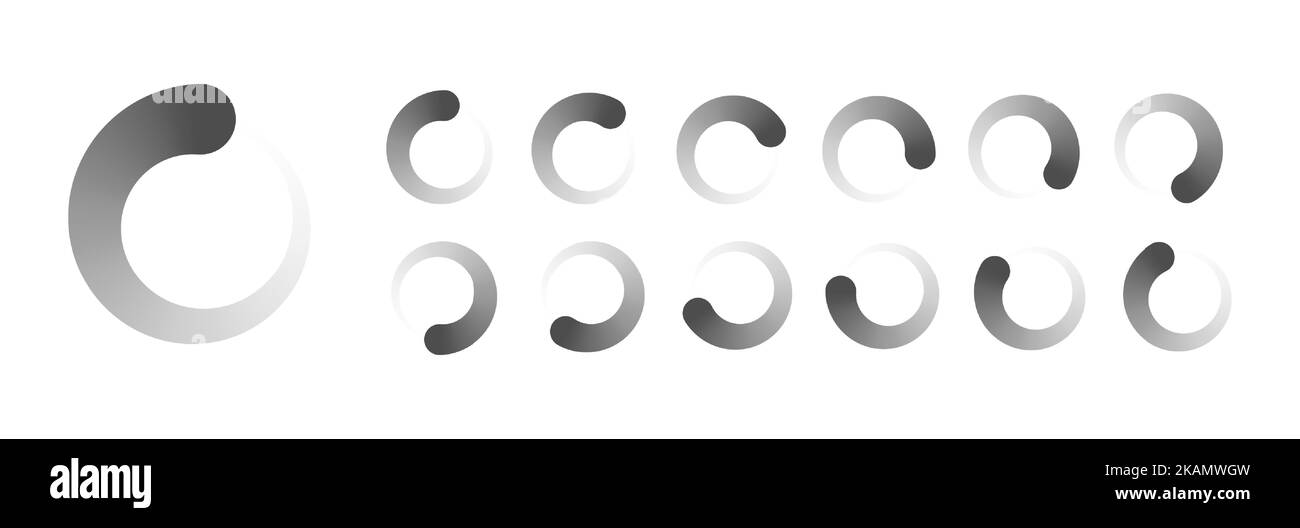 Circular Loading Buffering Icons Vector Stock Vector Image & Art - Alamy