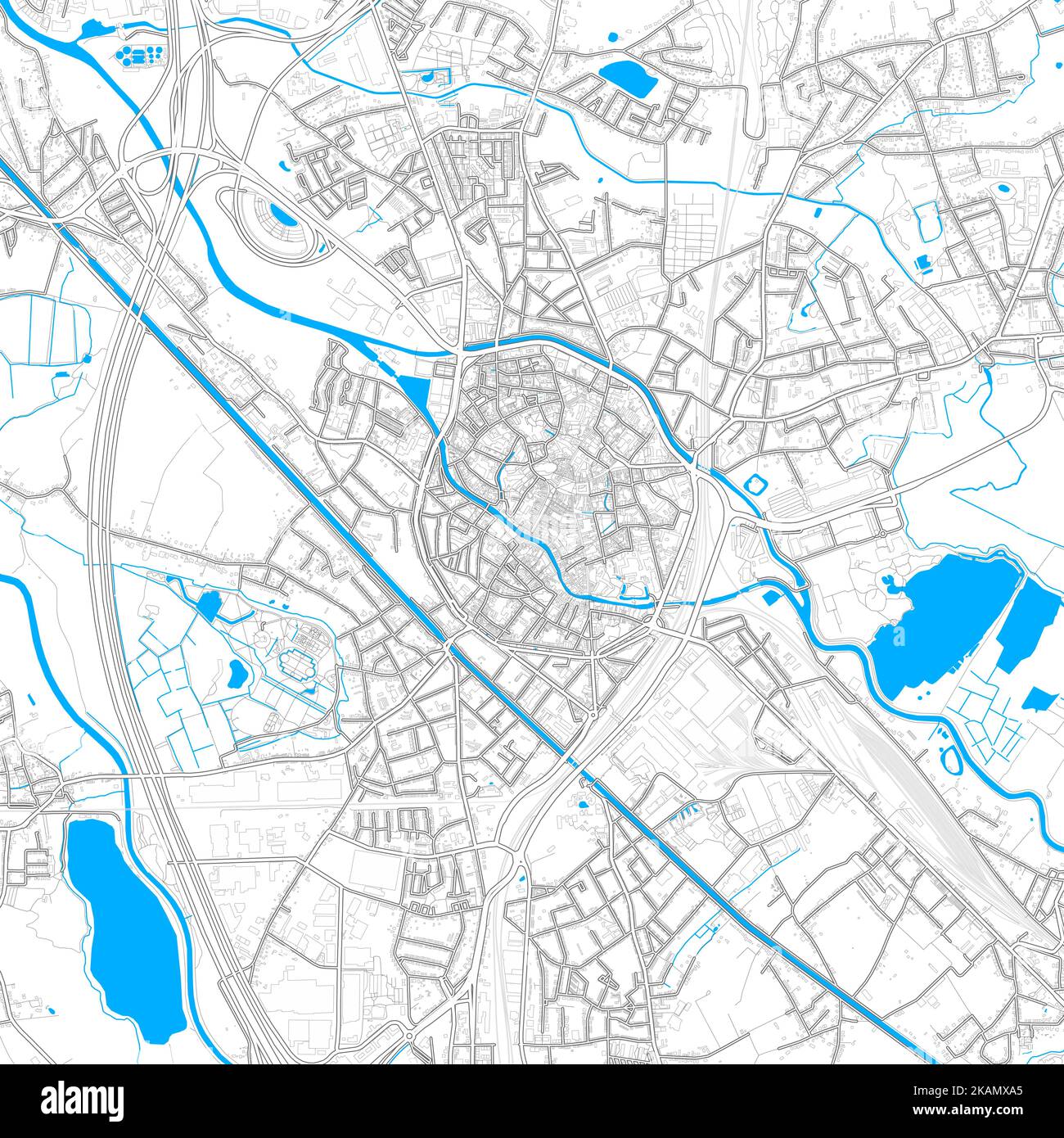 Mechelen street map Stock Vector Images - Alamy
